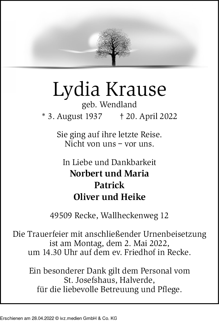 IVZ-Trauer | Lydia Krause